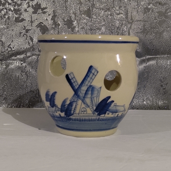 Source Unknown | Accents | Vintage Hand Painted Delft Planter Holland ...
